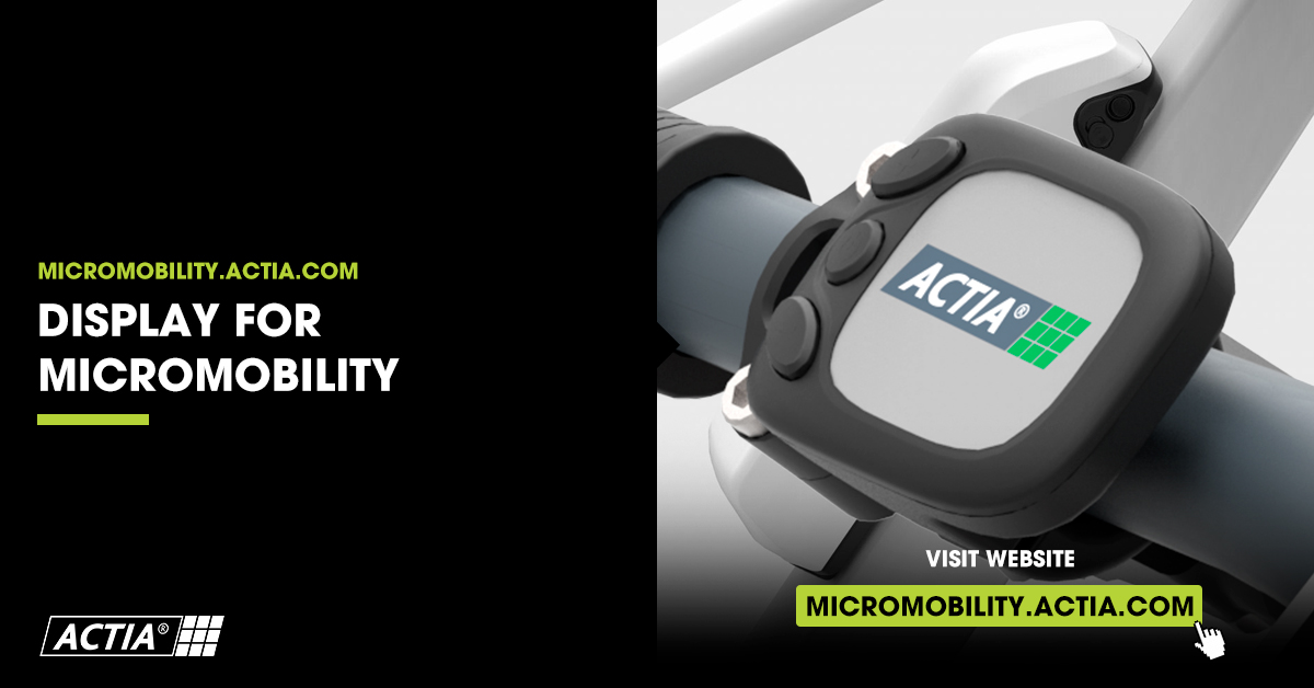 Display solution for Micromobility - ACTIA Micromobility
